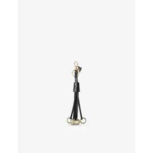 Prada Leather Keychain Charm - Black