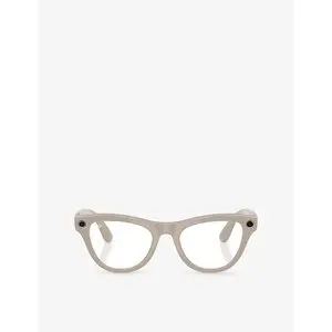 RAY-BAN META Rw4014 Skyler Cat-eye Frame Injected Meta Ai Glasses - Grey