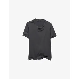 Prada Shapeable Brand-appliqué Cotton-jersey T-shirt - Grey