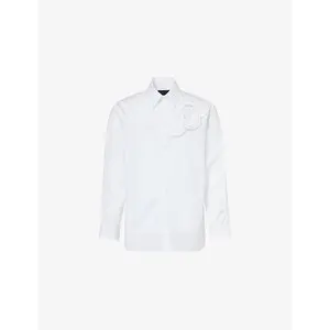 Simone Rocha Pressed Rosette Cotton Shirt - White