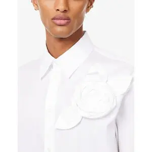Simone Rocha Pressed Rosette Cotton Shirt