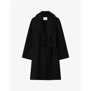 JOSEPH Costana Double-faced Wool And Cashmere Coat - Black