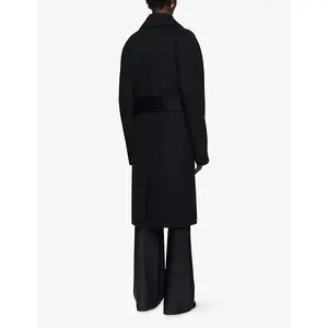 JOSEPH Costana Double-faced Wool And Cashmere Coat - Black