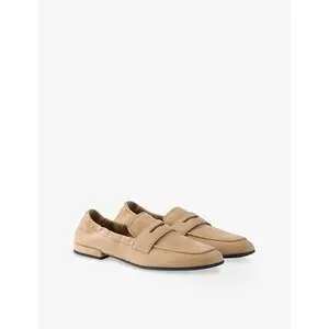 Prada Shuffle Leather Loafers - Neutral