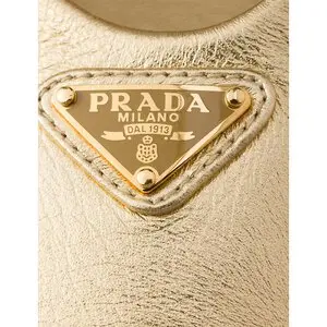 Prada Mordoré Leather Ballerina Flats