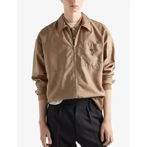Prada Re-nylon Zipped Woven Shirt