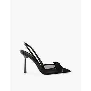 Prada Mesh Slingback Pumps - Black