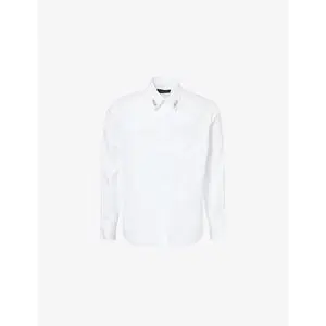 Simone Rocha Crystal-embellished Cotton Shirt - White/pearl/clear