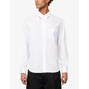 Simone Rocha Crystal-embellished Cotton Shirt