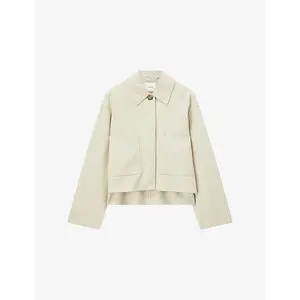 JOSEPH Kalaa Relaxed-fit Wool And Silk Jacket - Marble Melange
