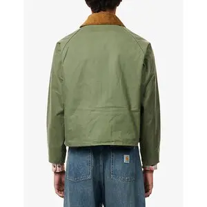 Barbour Spey Cropped Waxed-cotton Jacket
