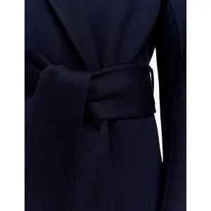 JOSEPH Costana Double-faced Wool And Cashmere Coat - Navy