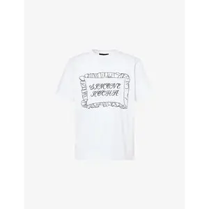 Simone Rocha Pillowcase Graphic-print Cotton T-shirt - White/black