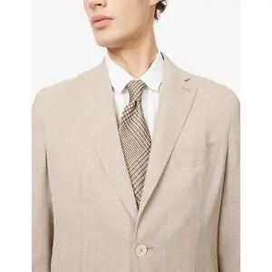 Eleventy Notch-lapel Patch-pocket Wool-blend Jacket