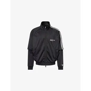 Y3 Logo-print Basketball Woven Track Jacket - Black