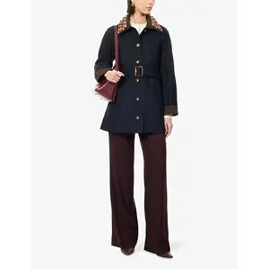 Veronica Beard Langham Belted Cotton-blend Coat