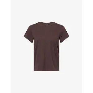 ME+EM Soft Washed Cotton-blend T-shirt - Cocoa Brown