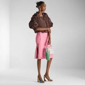 Fendi Cropped Technical Viscose Blouson