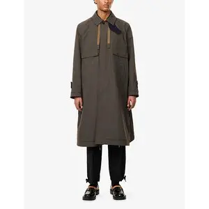 Sacai Woven Longline Coat