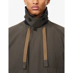 Sacai Woven Longline Coat