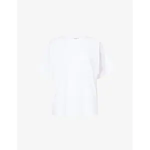 ME+EM Oversized Round-neck Cotton-jersey T-shirt - Bright White