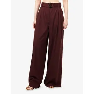Zimmermann Luna Tailored Wool-blend Trousers