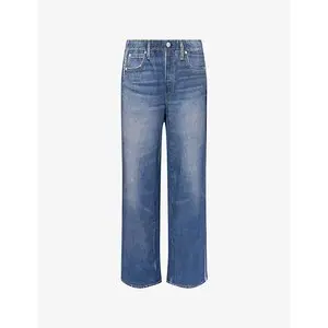 Rag & Bone Printed-stripe Featherweight Stretch-denim Jeans - Carst