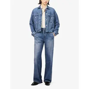 Rag & Bone Printed-stripe Stretch-denim Jeans