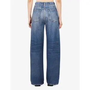 Rag & Bone Printed-stripe Stretch-denim Jeans