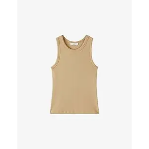 JOSEPH Yeux Ribbed Stretch-cotton Tank Top - Powder