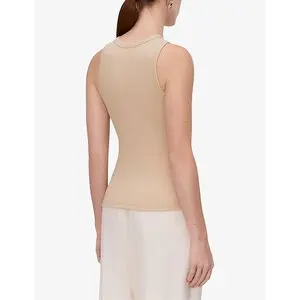 JOSEPH Ribbed Stretch-cotton Tank Top