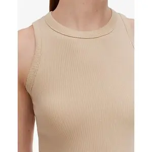 JOSEPH Ribbed Stretch-cotton Tank Top
