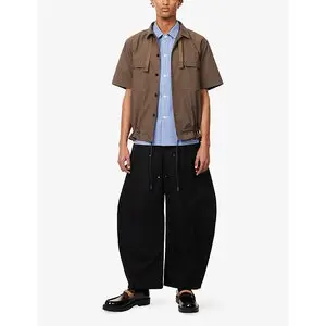 Sacai Drawstring-hem Cotton Shirt