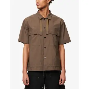 Sacai Drawstring-hem Cotton Shirt