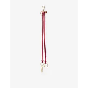 Prada Leather Keychain Charm - Red