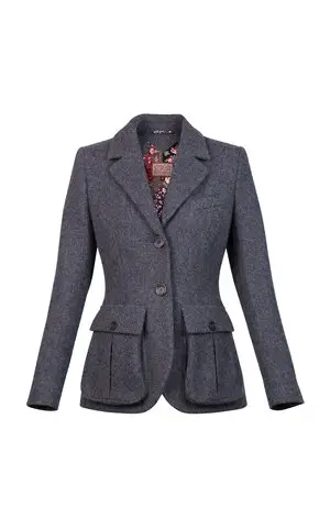 Lena Hoschek Grandpa's Virgin Wool Hunting Jacket - Grey