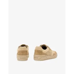 ALLSAINTS Hix Raffia And Suede Trainers