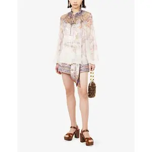 Zimmermann Luna Printed Woven Blouse