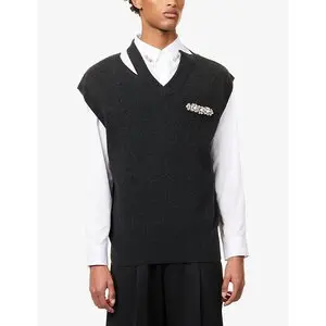 Simone Rocha Embellished Merino-wool Vest