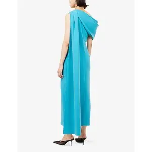 ROKSANDA Maite Draped Woven Maxi Dress