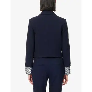 Veronica Beard Ismena Removable-scarf Woven Jacket
