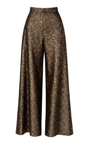 Lena Hoschek Orient Wide Leg Pants - Bronze