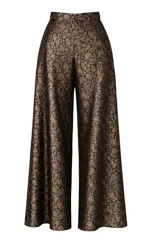 Lena Hoschek Orient Wide Leg Pants - Bronze