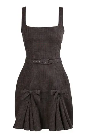 Lena Hoschek Ellie Cotton Mini Dress - Brown