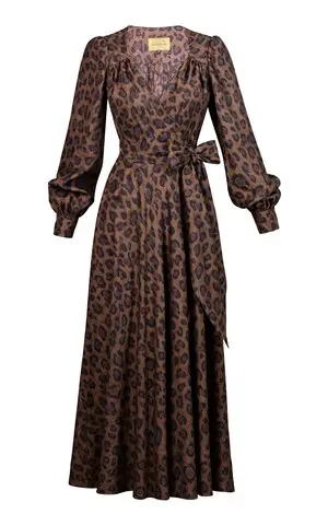 Lena Hoschek Fairview Maxi Dress - Brown