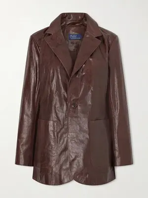 Polo Ralph Lauren Glossed-leather Blazer