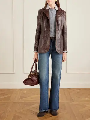 Polo Ralph Lauren Glossed-leather Blazer