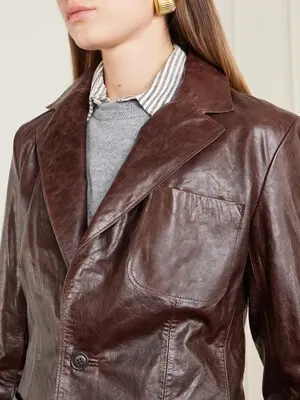 Polo Ralph Lauren Glossed-leather Blazer