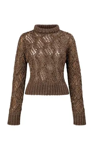 Lena Hoschek Madeleine Virgin Wool Blend Pullover - Brown