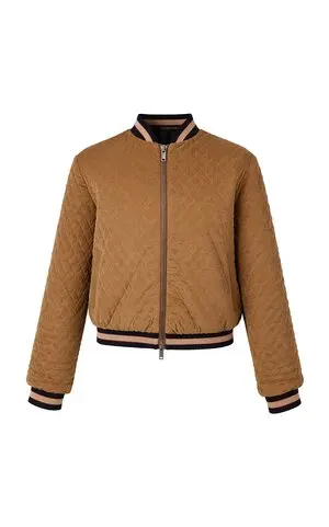 Lena Hoschek Everlast Cotton Blend Bomber Jacket - Brown